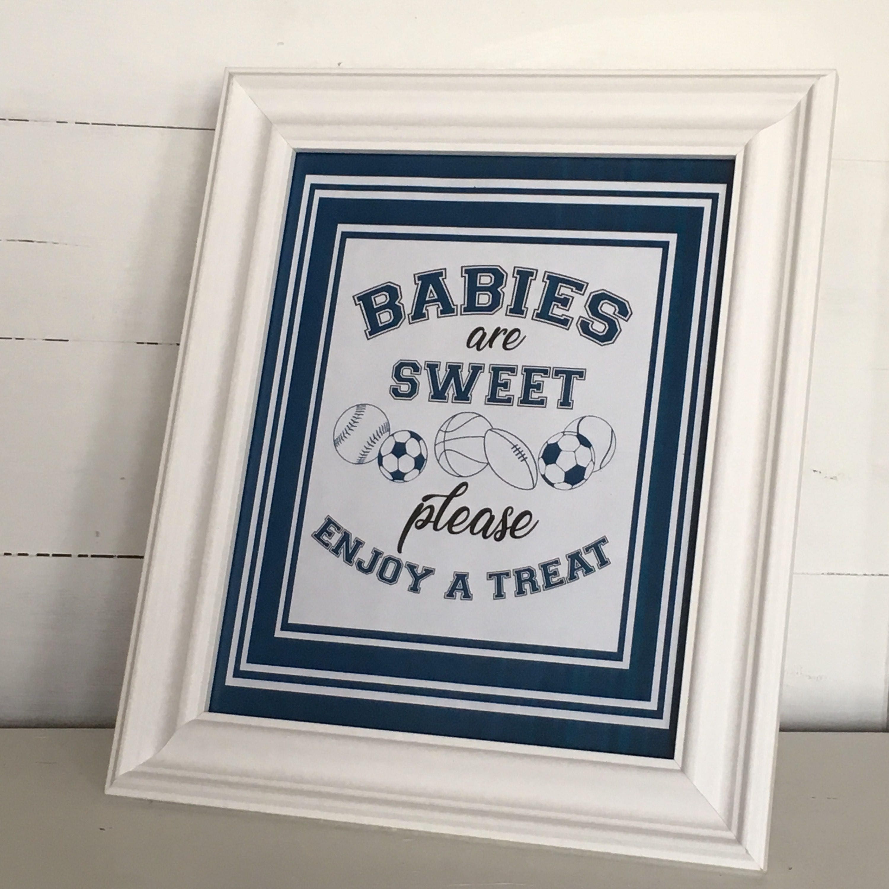 DIGITAL Babies Are Sweet Sports Sign Pdf File Instant Download ...