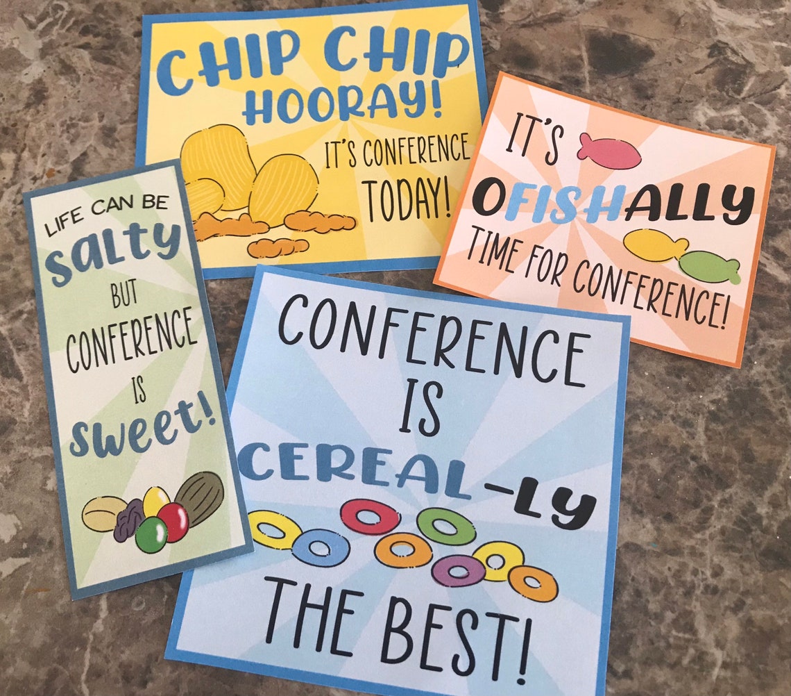 PRINTABLE Conference Tags Cute Instant Download Treats Activity General ...