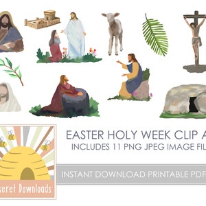 DIGITAL Clip Art Instant Download Religious Easter Jesus Christ Life ...