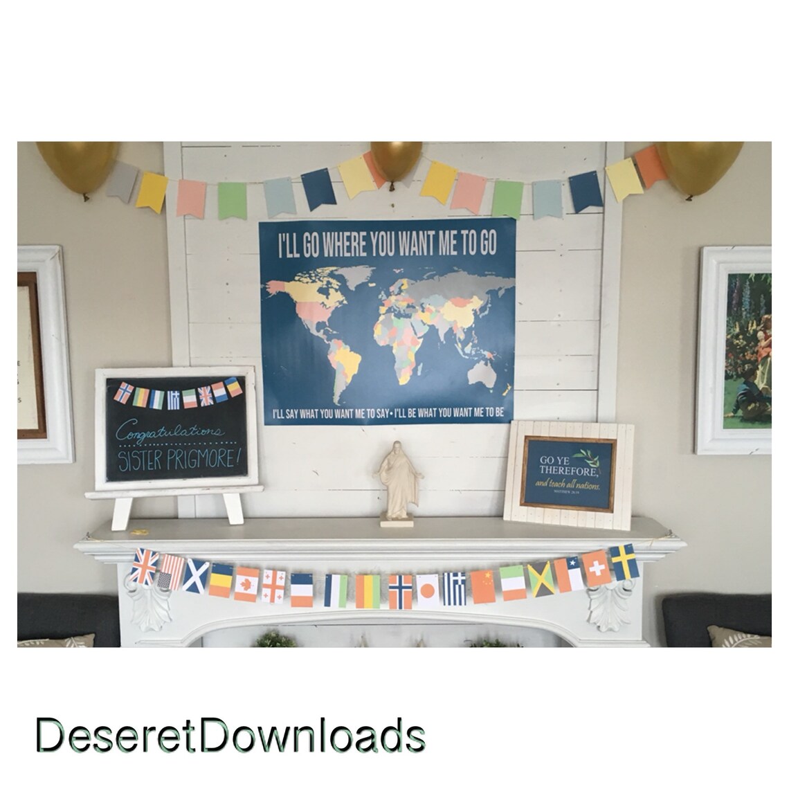 DIGITAL Missionary Call Decorations Instant Download Banner - Etsy