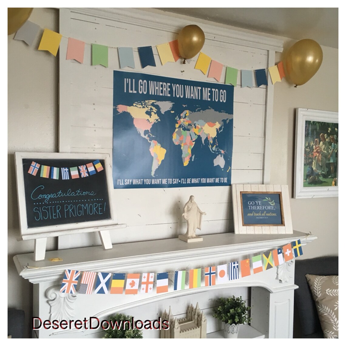 DIGITAL Missionary Call Decorations Instant Download Banner - Etsy