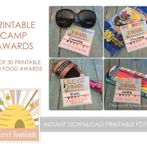 LDS Girls Camp Awards Young Women's Camp Award Printable - Etsy