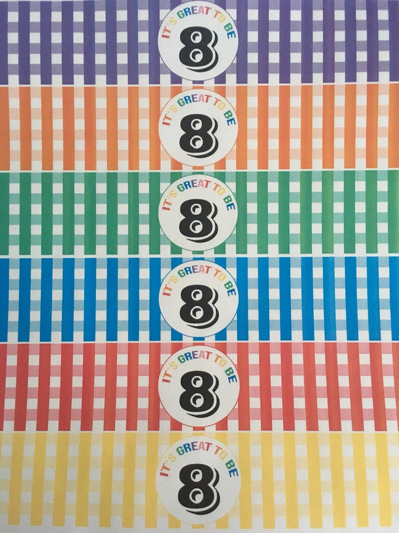 DIGITAL It's Great to Be Eight 8 Instant Download Banner Sign and Water ...