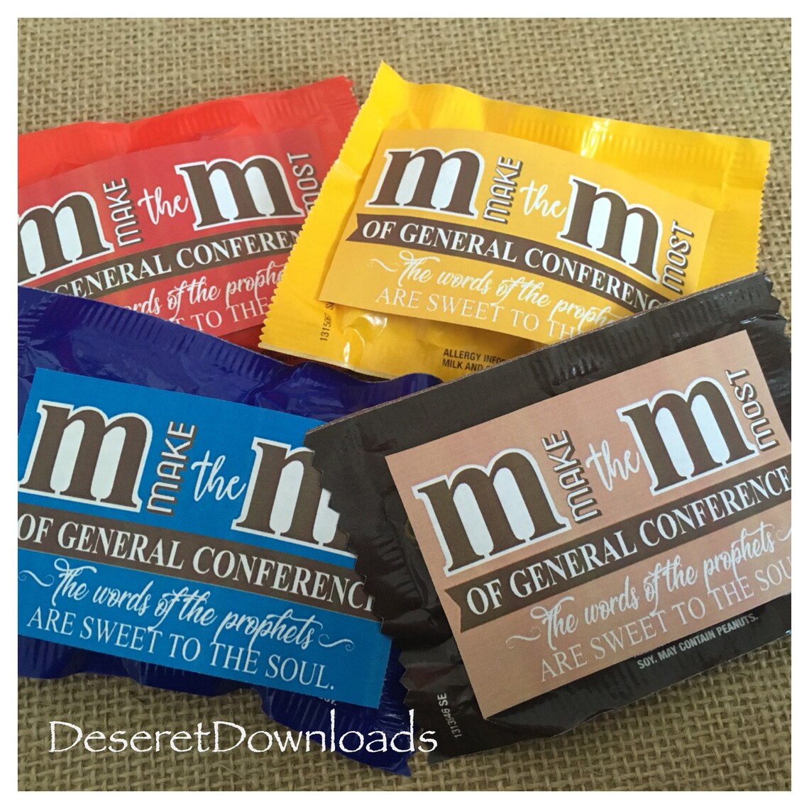 DIGITAL General Conference Treat Handout 4 Sizes Tags Labels Instant ...