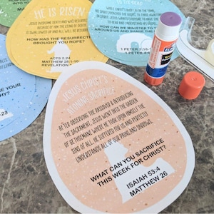 PRINTABLE Easter Egg Countdown Banner Digital Bible Latter Day Saint ...