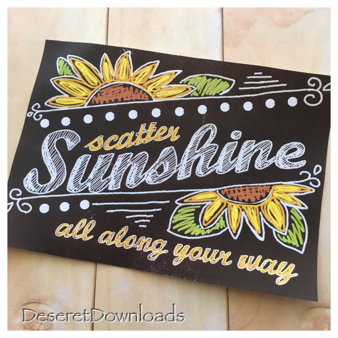 DIGITAL Scatter Sunshine All Along the Way Pdf Instant - Etsy