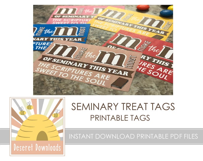 Printable Scripture Reading Gift Tag Gum Label LDS Young Women Favor ...