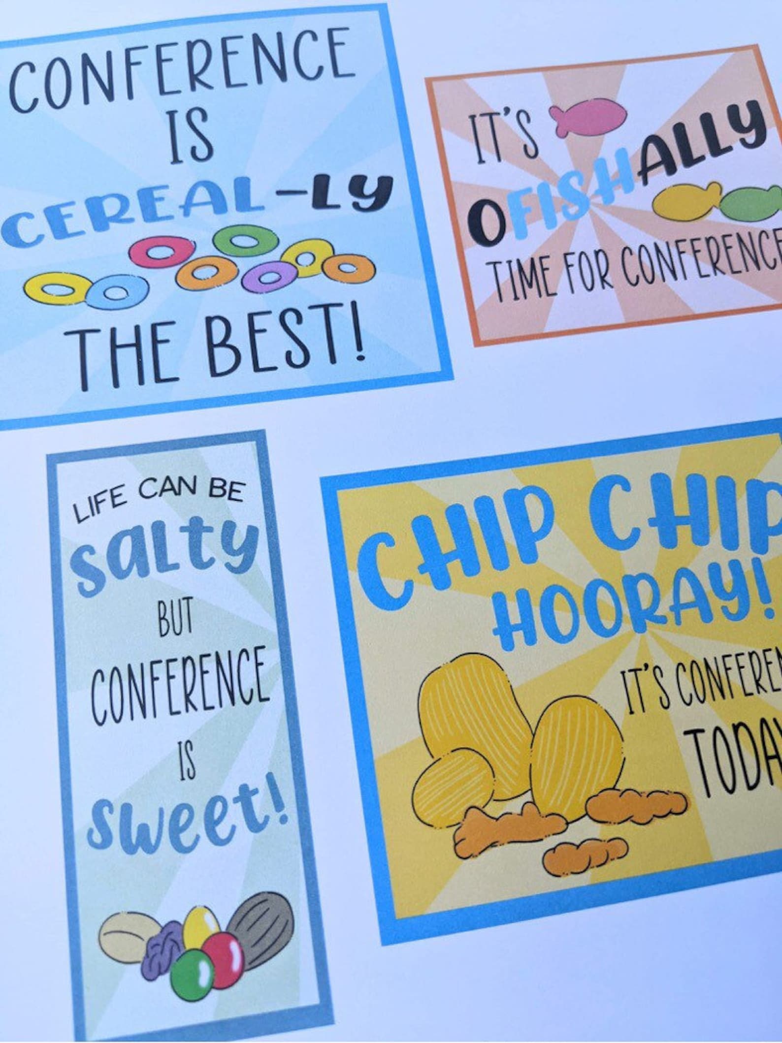 PRINTABLE Conference Tags Cute Instant Download Treats Activity General ...