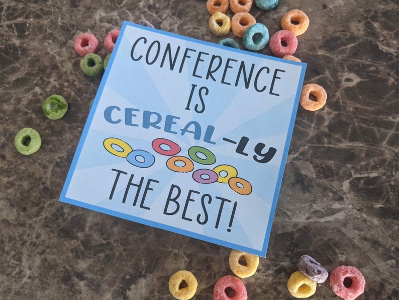 PRINTABLE Conference Tags Cute Instant Download Treats Activity General ...