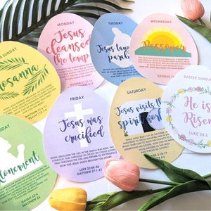 DIGITAL Easter Countdown Lesson Jesus' Last Week Resurrection ...