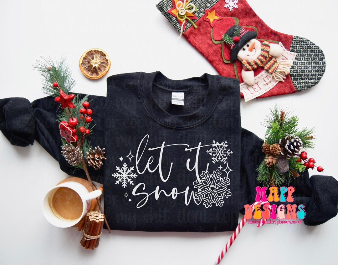 Christmas Sweater, Holiday Sweater, Let It Snow Sweater, Let It Snow ...