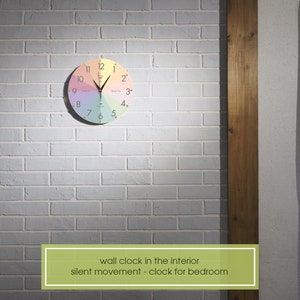Telling Time Teaching Clock Kids Room, Simple Wall Clock Time Clock ...