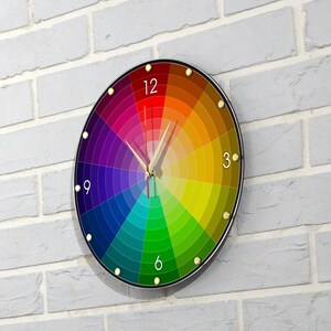 Colorful Wall Clock, Color Wheel Clock, Acrylic Clock, Unique Gift ...