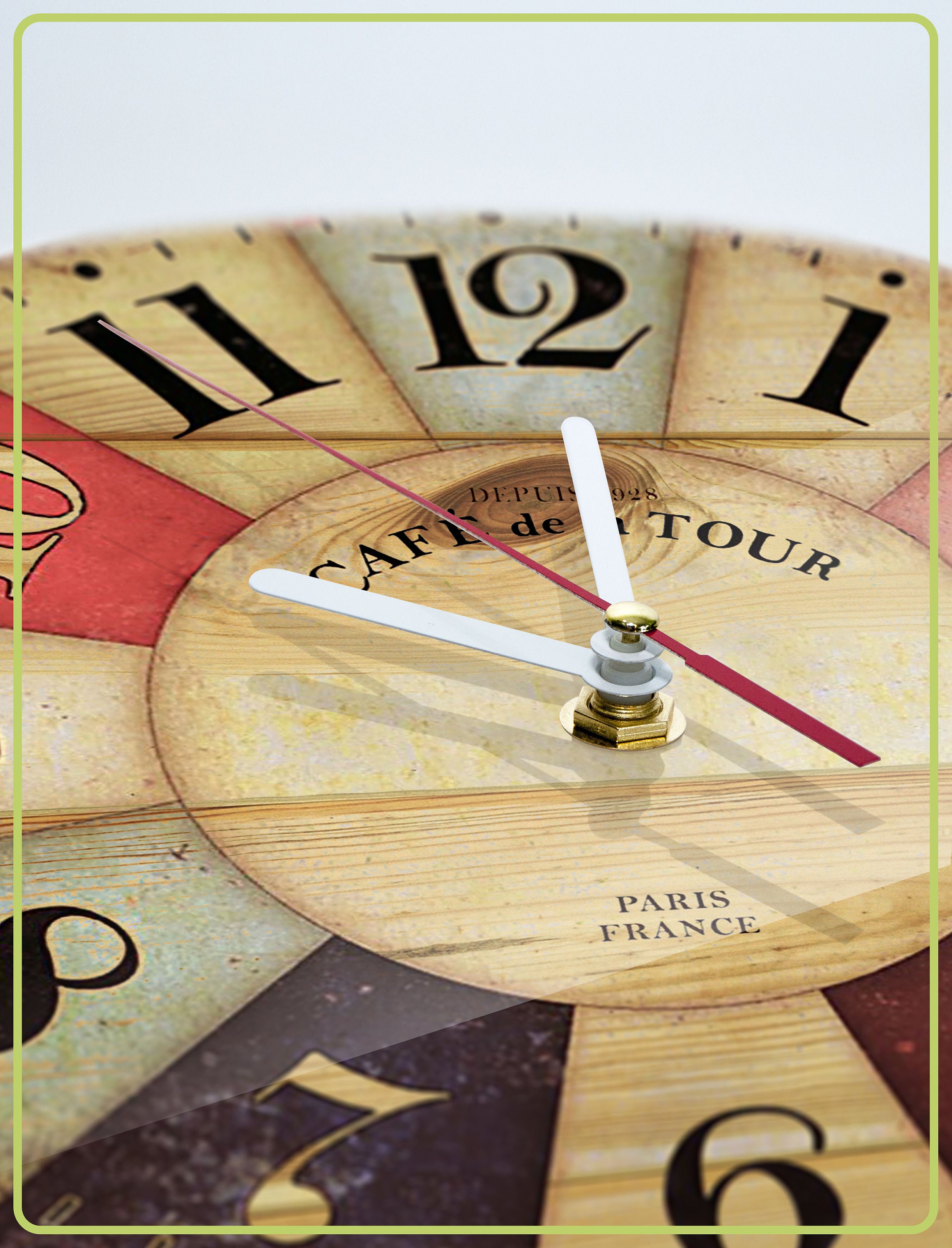 Retro Wall Clock farmhouse decor colorful wall clock unique | Etsy