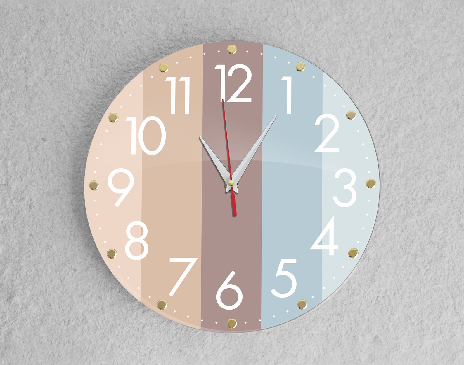 Minimalist Pastel Color Acrylic Wall Clock, Silent Roman Numerals - Etsy