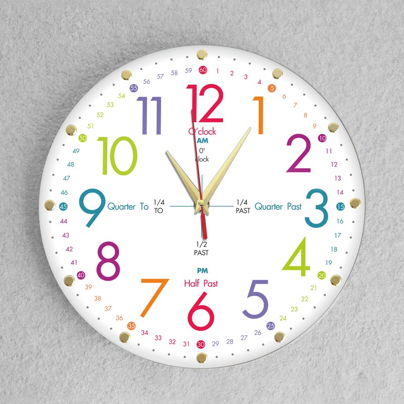 Kids Wall Clock - Etsy