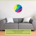 12 Inch Colorful Large Wall Clock Wall Clock Silent Non - Etsy