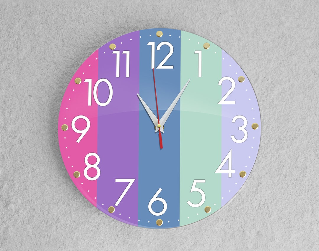 Elegant Wall Silent Clock for Home Decor, Minimalist Style Wall Clock ...