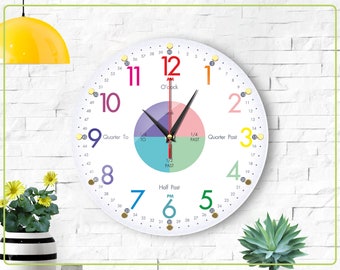 Kids Wall Clock | Etsy