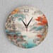 Wall Clock With Numbers, Pastel Colors of the Sea\water\aqua, Color ...