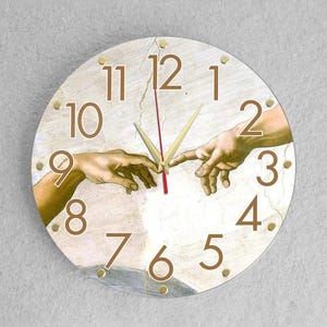 Rustic Wall Clock, Creation of Adam Home Decor, Silent 12-inch - Etsy