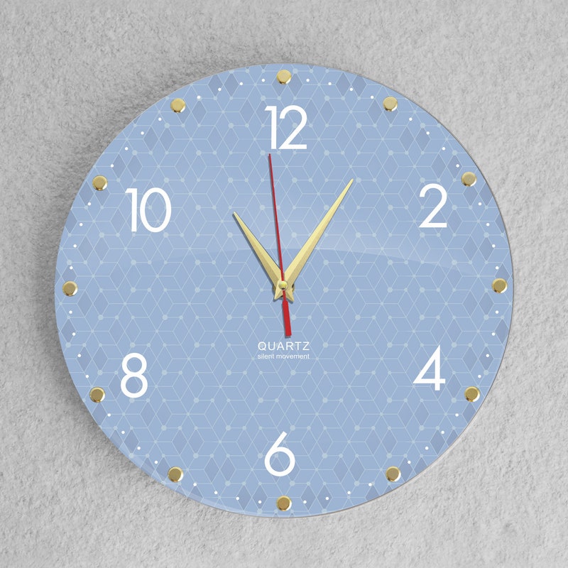 Blue Wall Clock - Etsy Australia