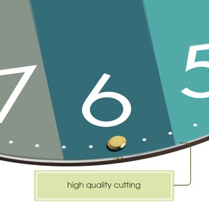 Wall Clock With Numbers, Pastel Colors of the Sea\water\aqua, Color ...