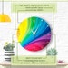 12 Inch Colorful Large Wall Clock Wall Clock Silent Non - Etsy