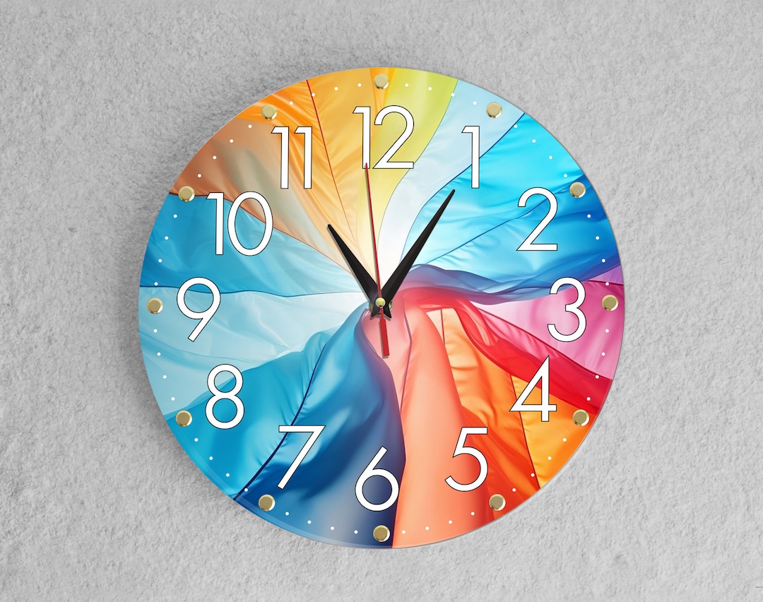 LGBTQ Pride Wall Clock: 12 Inch Rainbow Home Decor - Etsy