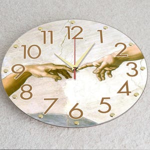 Rustic Wall Clock, Creation of Adam Home Decor, Silent 12-inch - Etsy