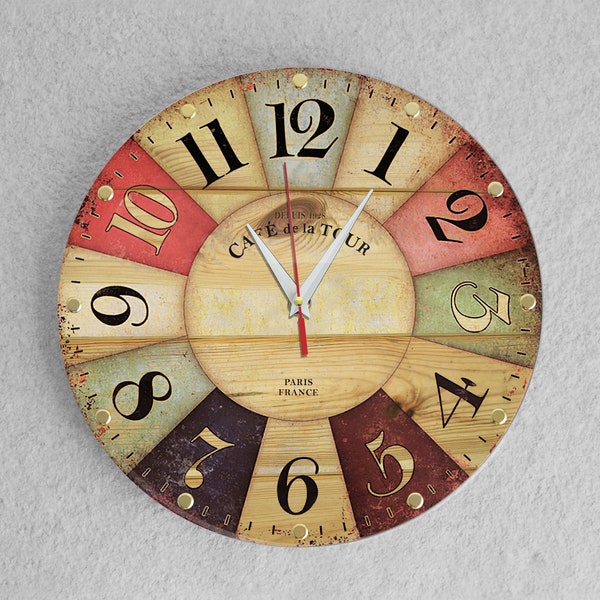 Retro Wall Clock - Etsy