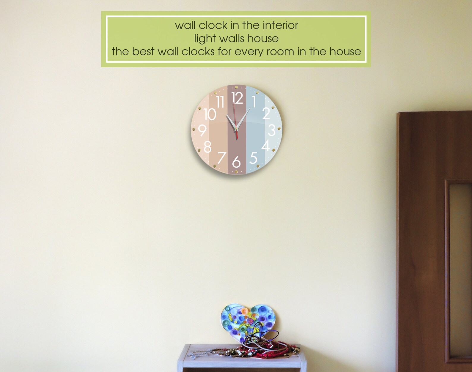 Minimalist Pastel Color Acrylic Wall Clock, Silent Roman Numerals - Etsy