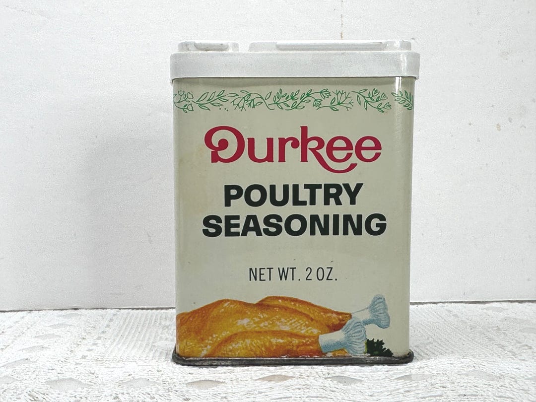 Durkee Poultry Seasoning Tin, Durkee Spice Tin, Collectible Spice Tin ...