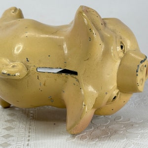Metal Advertising Piggy Bank, Metal Pig Bank, Reeves Banking & Trust ...