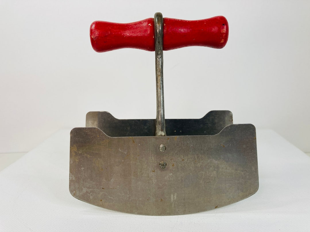 Red Wood Handled Food Chopper Red Handled Chopper Red - Etsy