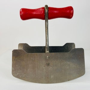 Red Wood Handled Food Chopper Red Handled Chopper Red - Etsy