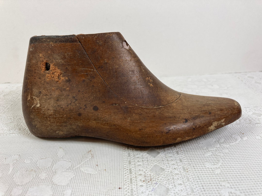 Childs Antique Wood Shoe Mold, Antique Shoe Mold, Wood Shoe Mold ...