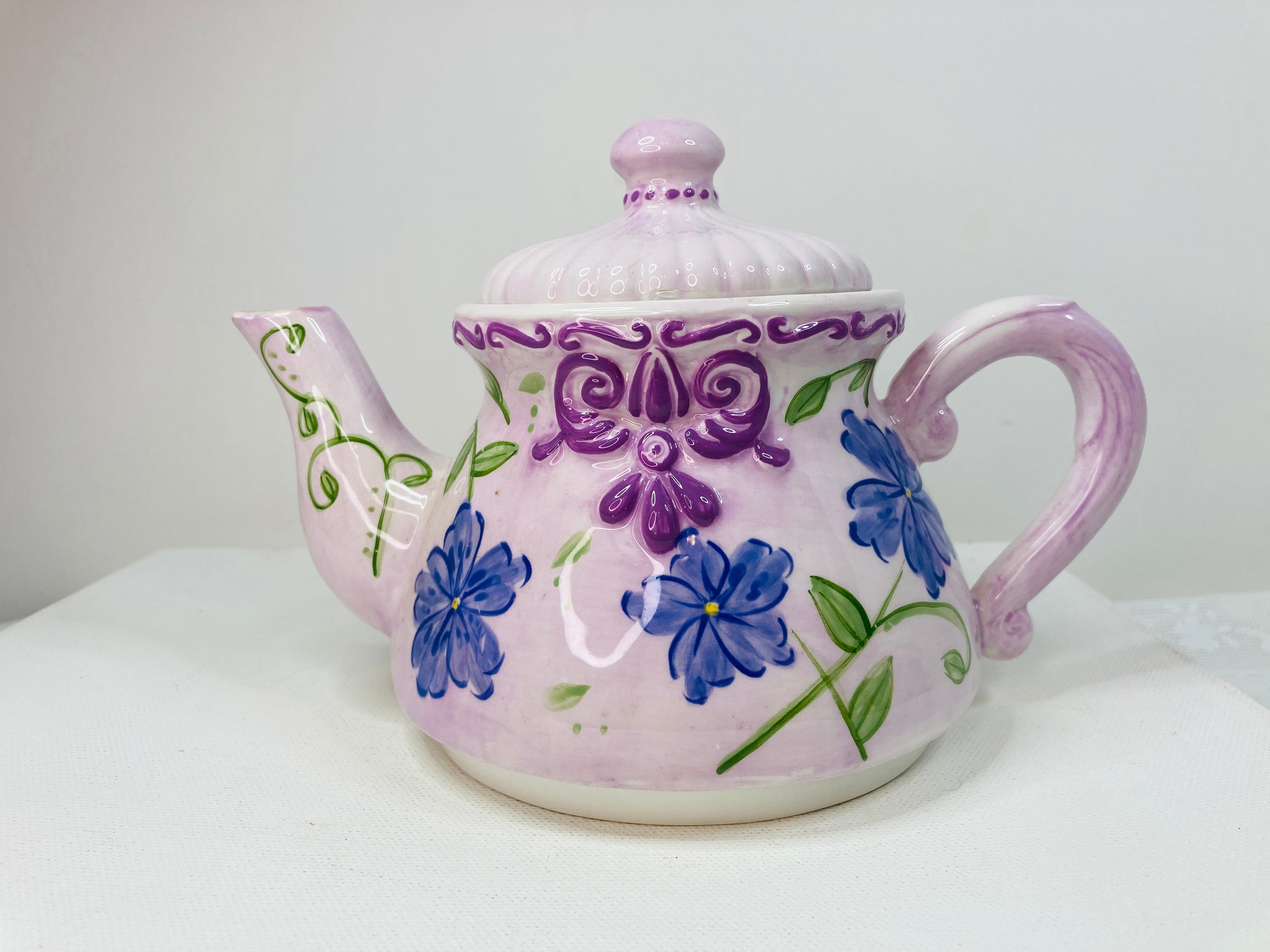 Bella Casa by Ganz Stacking Teapot and Cup Tea for One Teapot - Etsy