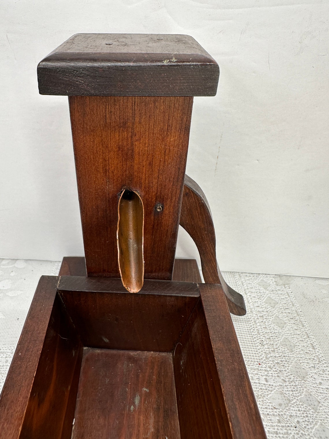Wood Pump and Trough Planter, Wood Toy Pump and Trough Planter, Quonset ...