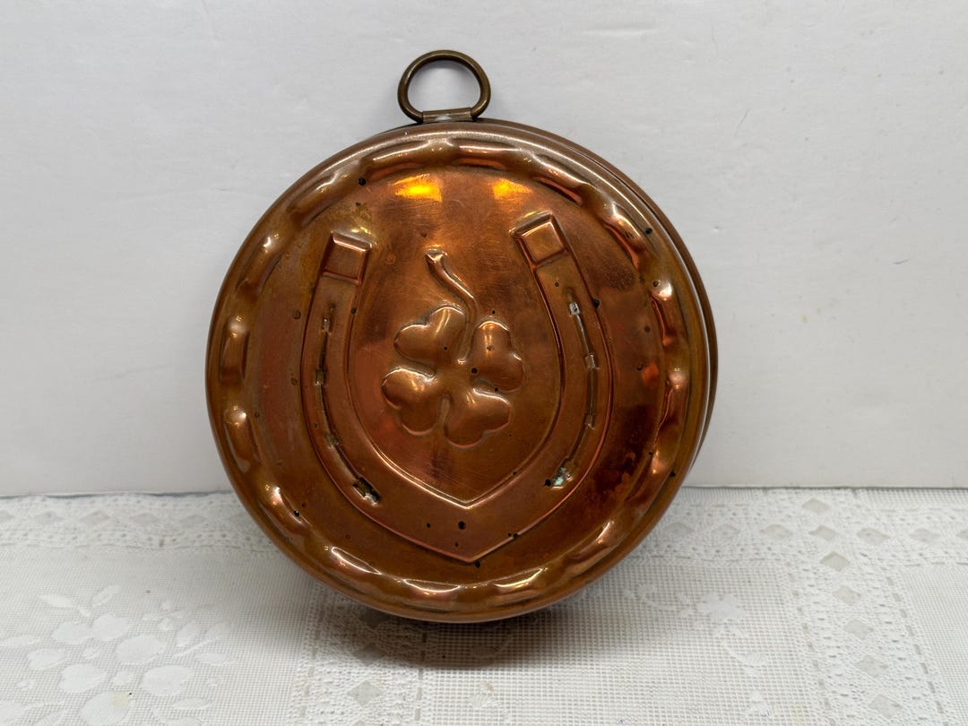 Horseshoe 4 Leaf Clover Copper Mold, Copper Horseshoe Mold, Copper Mold ...