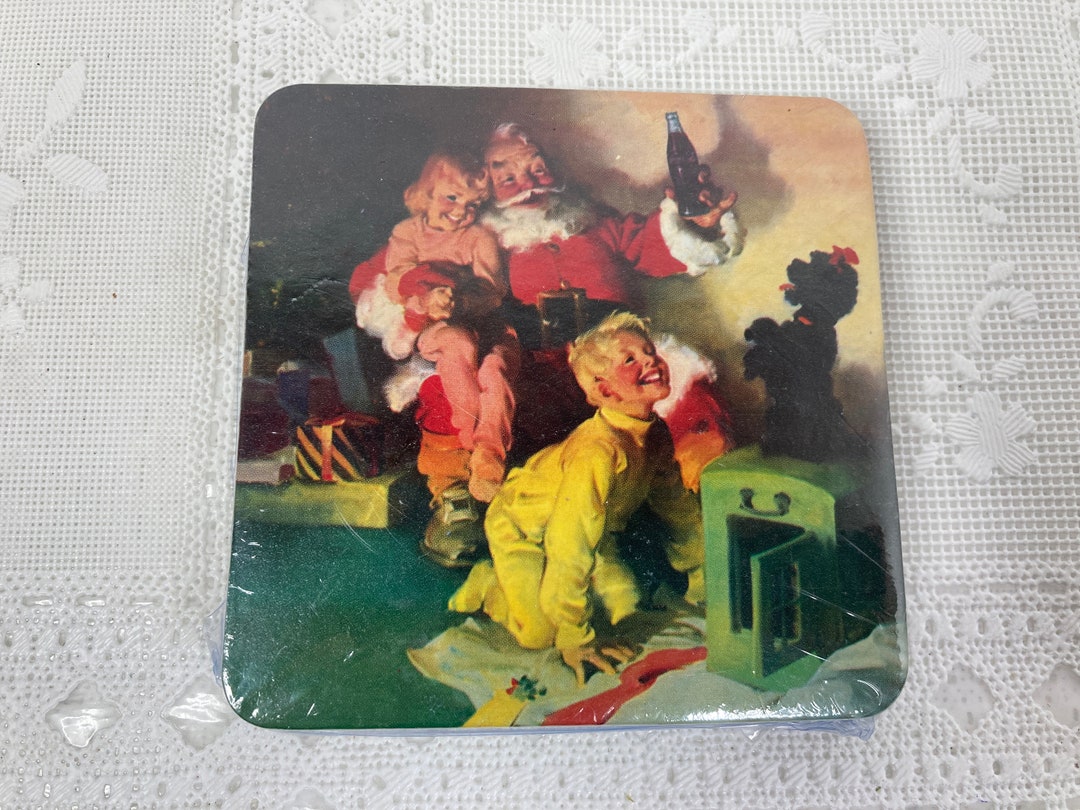 Coke Christmas Coasters Sealed Package, Coke Christmas Coasters, Coke ...