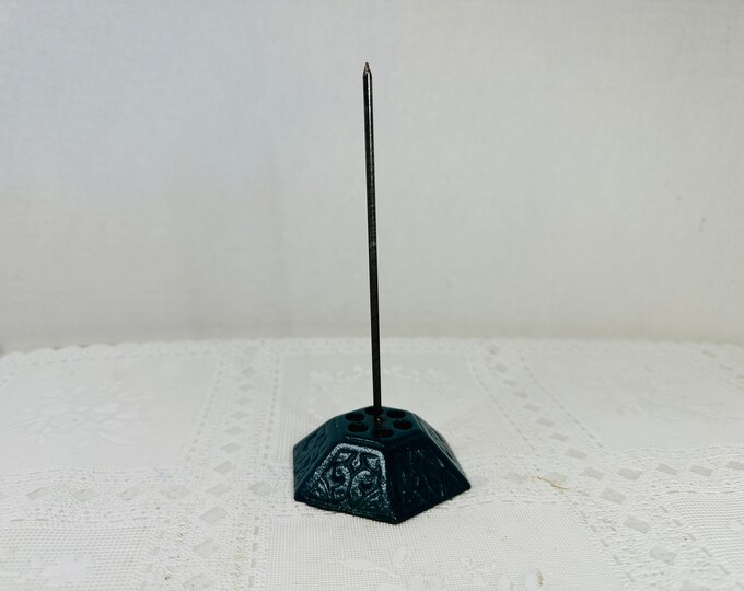 Receipt Bill Holder Spike Green Cast Metal, Green Cast Metal Receipt ...