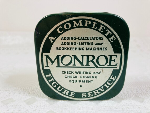 Monroe Adding Listing and Bookkeeping Machine Ribbon Tin - Etsy