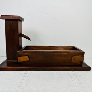 Wood Pump and Trough Planter, Wood Toy Pump and Trough Planter, Quonset ...