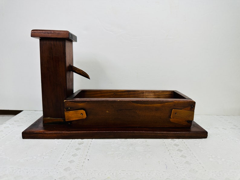 Wood Pump and Trough Planter, Wood Toy Pump and Trough Planter, Quonset ...