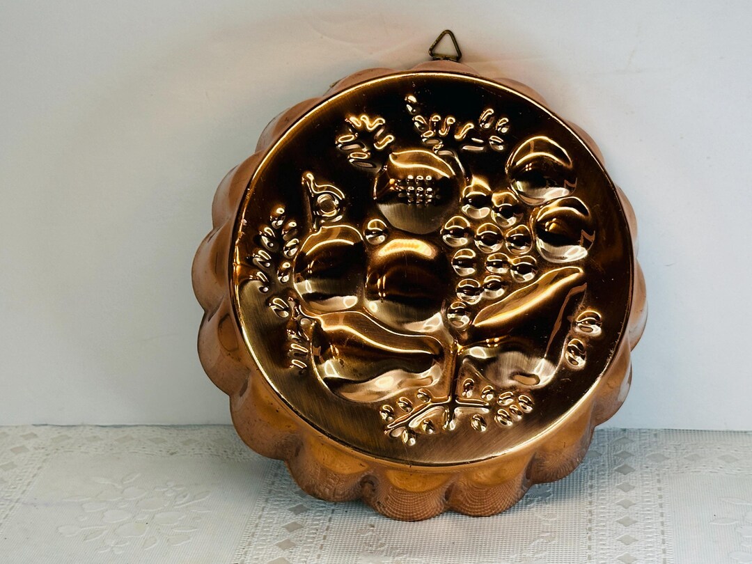 Copper Fruit Mold, Copper Wall Fruit Mold, Benjamin Medwin Copper Mold ...