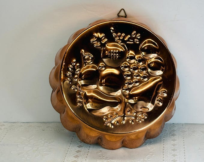 Copper Fruit Mold, Copper Wall Fruit Mold, Benjamin Medwin Copper Mold ...