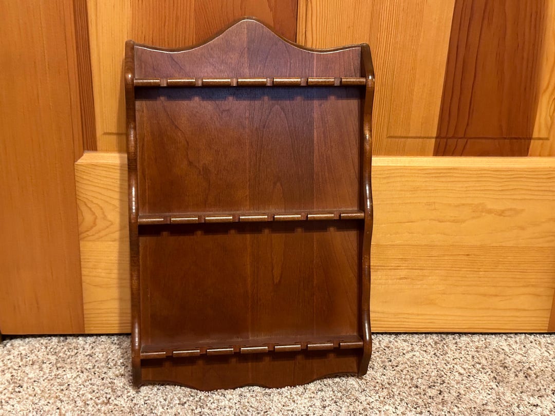 Wooden Spoon Display Rack, Collector Wood Spoon Rack, Spoon Collection ...