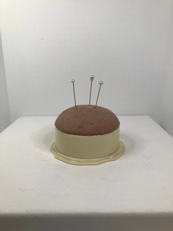 Dubarry Ivory Pyralin Celluloid Vanity Dresser Pin Cushion - Etsy