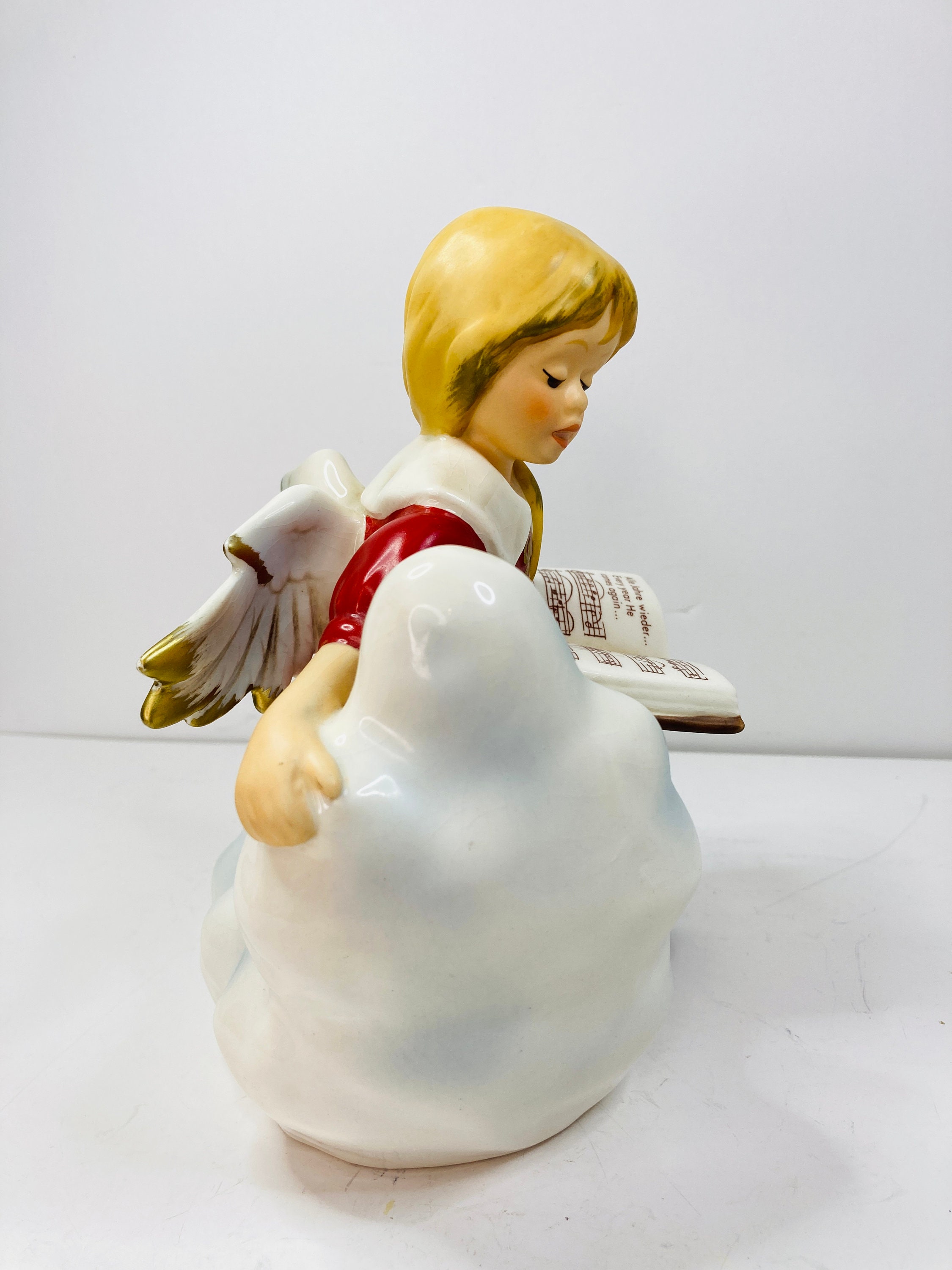 Goebel Angel on A Cloud Goebel Angel Holding Hymn Book - Etsy